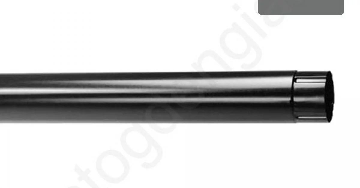 Lietvamzdis Ruukki 125/90 L=1 m, T.Sidabrinis (RR41), vnt